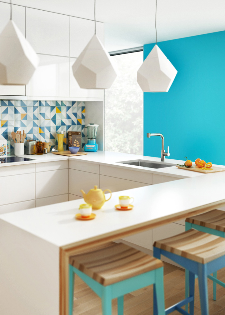 Small Apartment Kitchen : a 3D Environment - KUB Studio