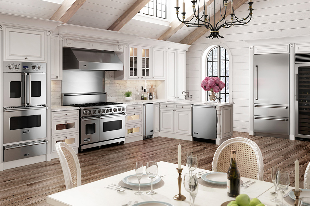 Beautiful Classic American Kitchen Made for Viking Range - KUB Studio