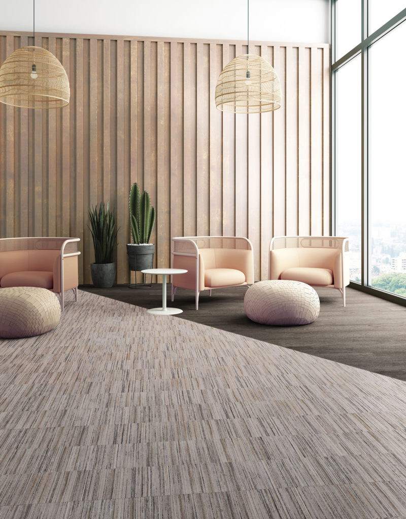 Patcraft Relaxation Room with Two Types of Flooring - KUB Studio