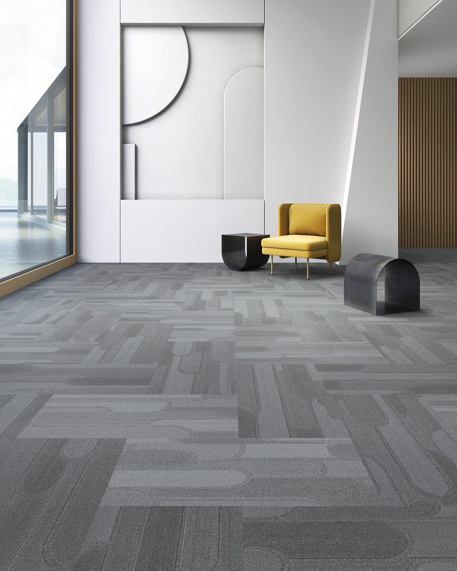 Textured High-End Floor Covering - KUB Studio