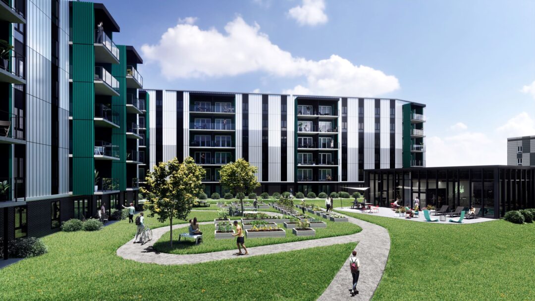 Le Prisme : Inner Courtyard - KUB Studio